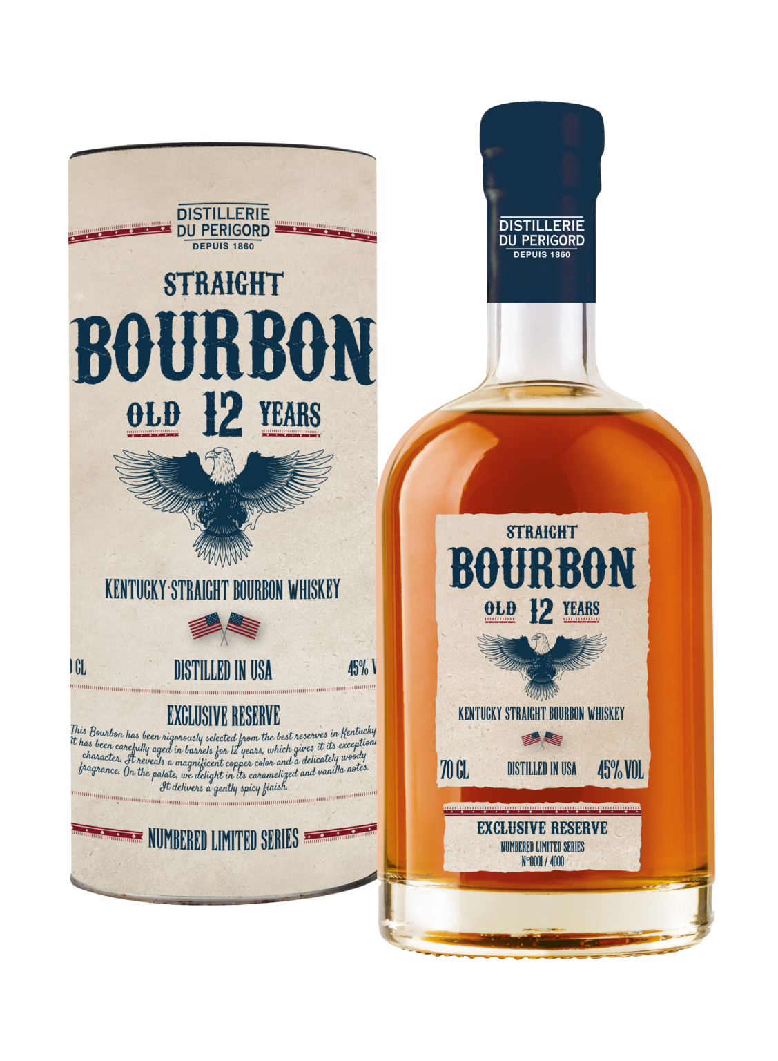 Bourbon 12 ans d'âge - Distillerie du Périgord